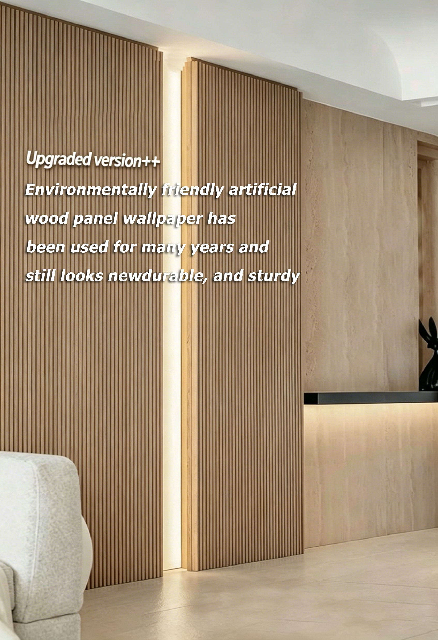 【20 PCS】WPC fluted wall panel 9.5ft grooved panels and composite wood ...