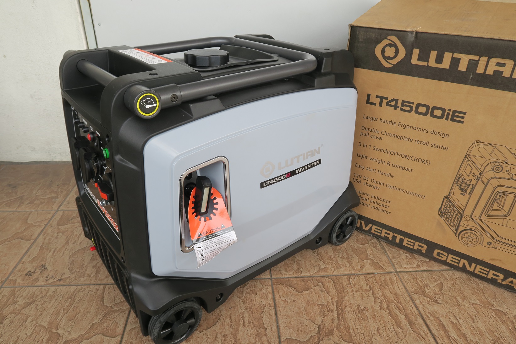 Lutian LT4500iSE 240V 3.8kW Portable Silent Inverter Generator (Push ...