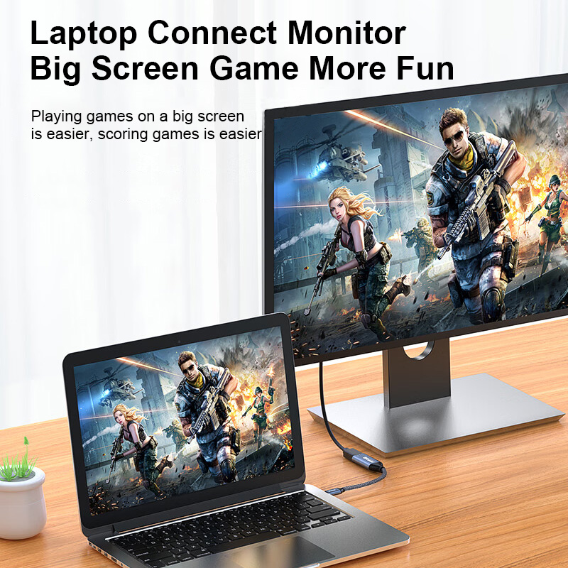 MeeGoo USB-C to HDMI Cable 4K 60Hz Display Nylon Braid Thunderbolt For ...