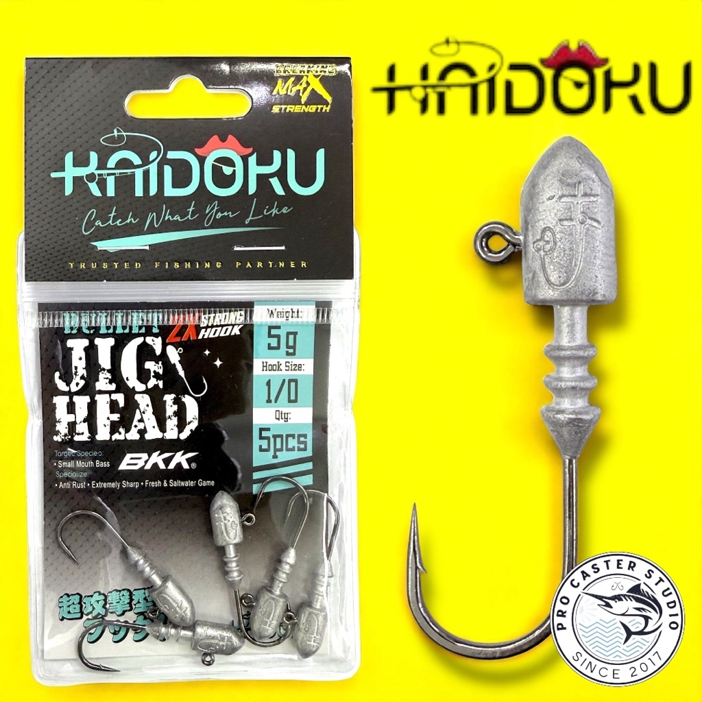 KAIDOKU BULLET JIG HEAD BKK FISHING HOOK SOFT PLASTIC SP FISHING HOOK ...