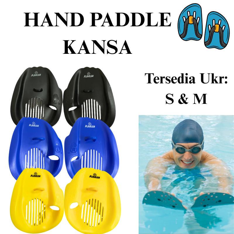 Kansa Swimming Hand Paddle Swim Fin Training Adult Men Women Kids /Alat ...
