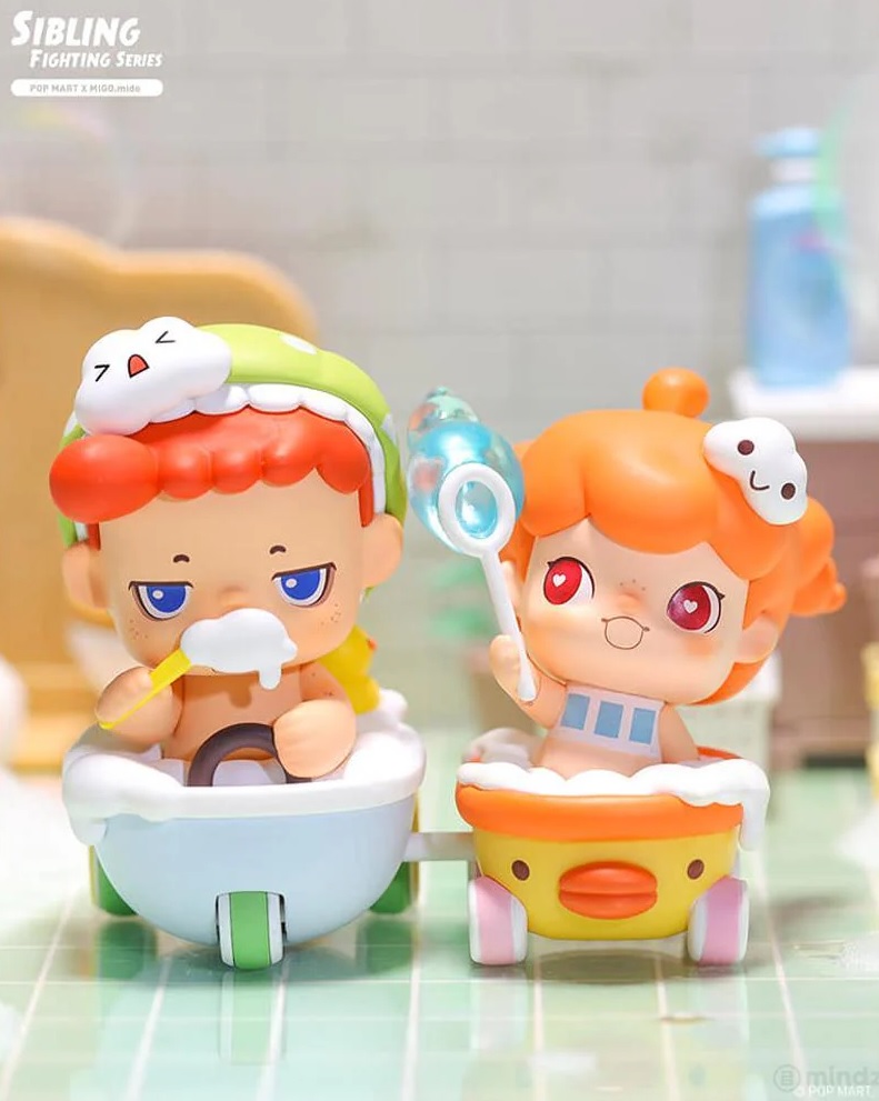 100% GENUINE POPMART Migo - Sibling Fighting Series Blind Box ~ 100% ...