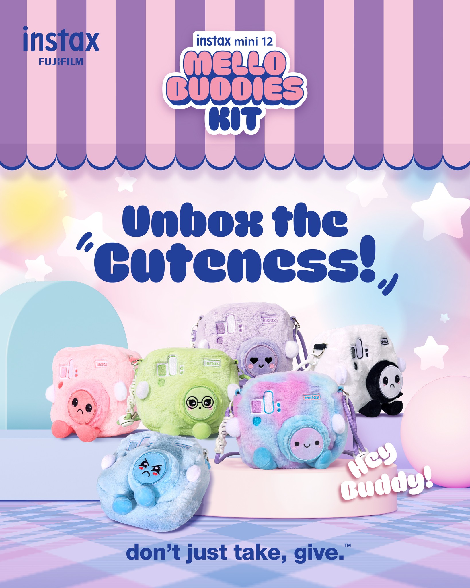 FUJIFILM Instax Mini 12 Instant Camera Mellow Buddies Kit | Shopee Malaysia