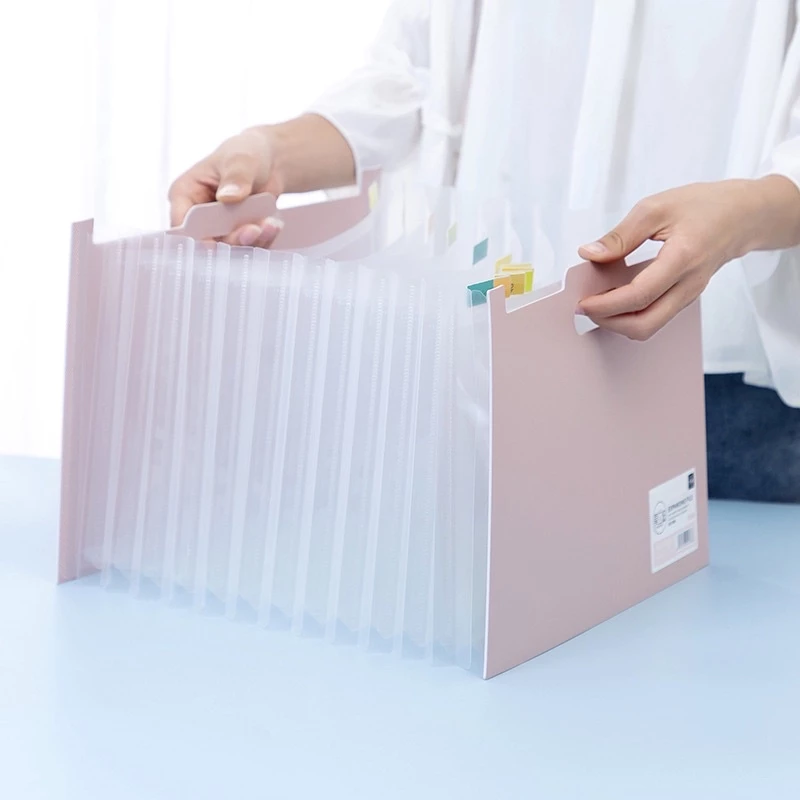 Desktop File Organizer Box Expanding File Folder Multilayer Extra Thick ...