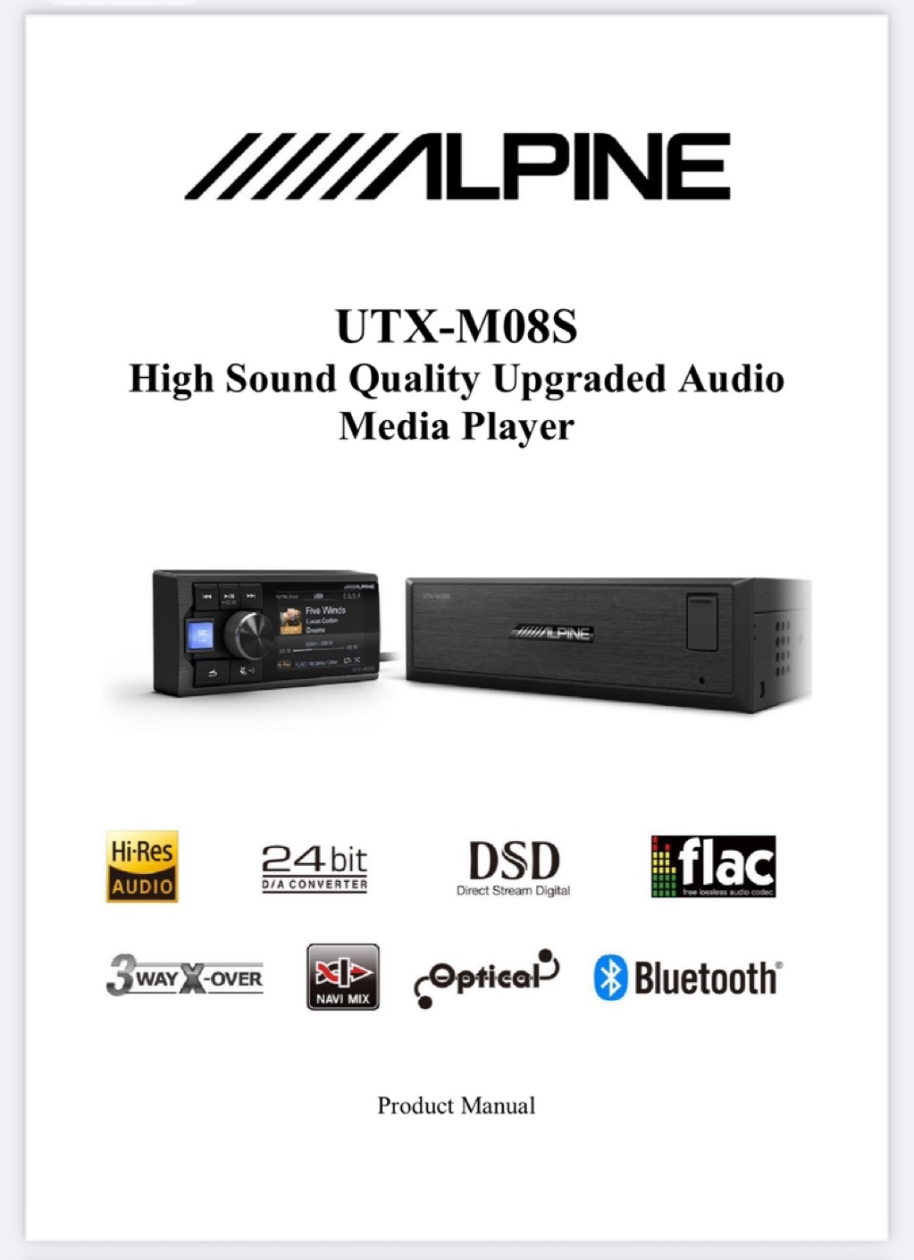 Alpine DSP UTX-M08S High Sound Quality ( HI-RES ) Upgraded Car Audio ...