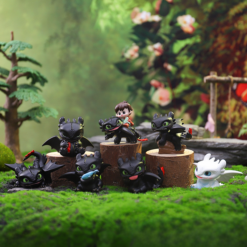 Toothless Little Dragon Blind box Toys Figure - Mainan kotak buta Naga ...