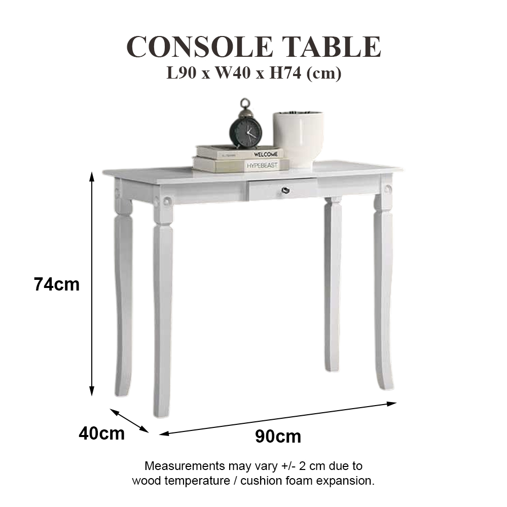 SA 3ft Console Table Solid Wood, Laptop Table / Meja Konsol Berlaci ...