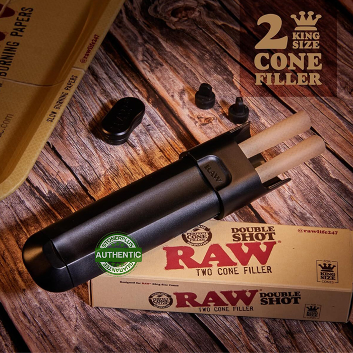 RAW Double Shot Two Cone Filler by RAW Rolling Papers | Shopee Malaysia