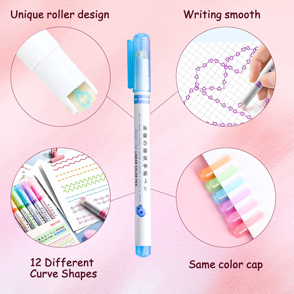 3/6 PCS Magic Border Pen Paper Magic Border Stamp Pen Magic Border Pen ...