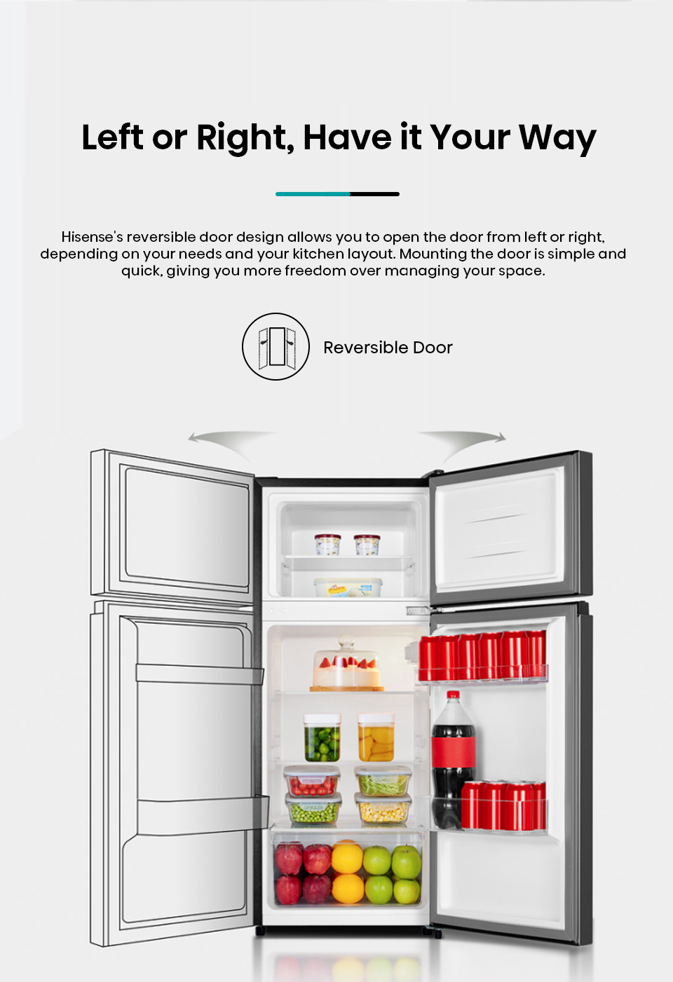 Hisense 150L 2 Door Refrigerator / Fridge Dial Temperature Control ...