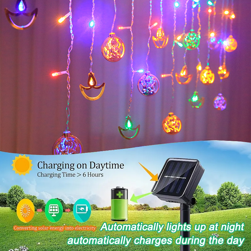4M 8Modes Deepavali light lcicle Light deepavali decoration item ...