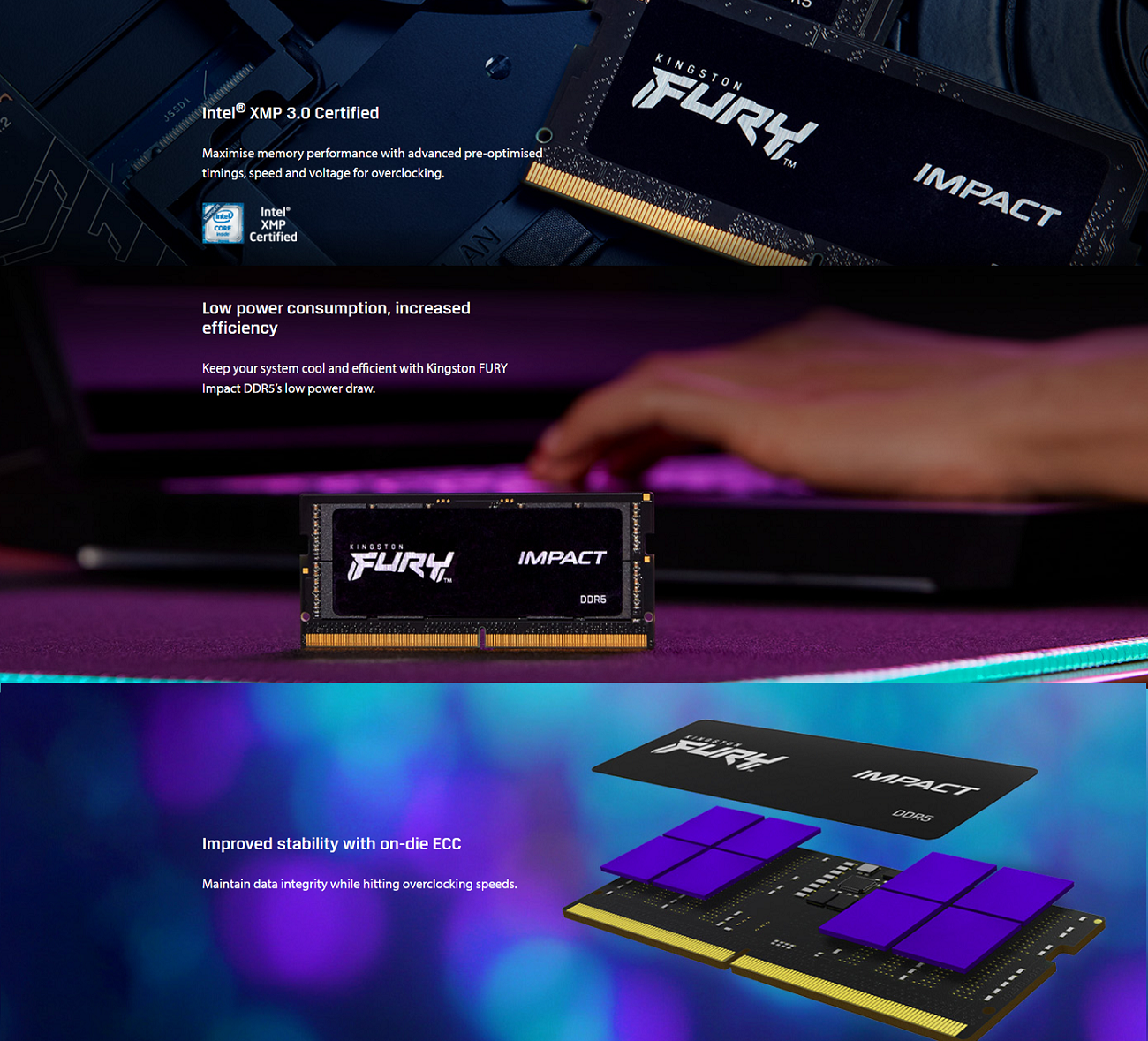KINGSTON FURY IMPACT DDR5 NOTEBOOK GAMING RAM DESKTOP LAPTOP SODIMM MEMORY RAM (4800MHZ / 5600MT ...