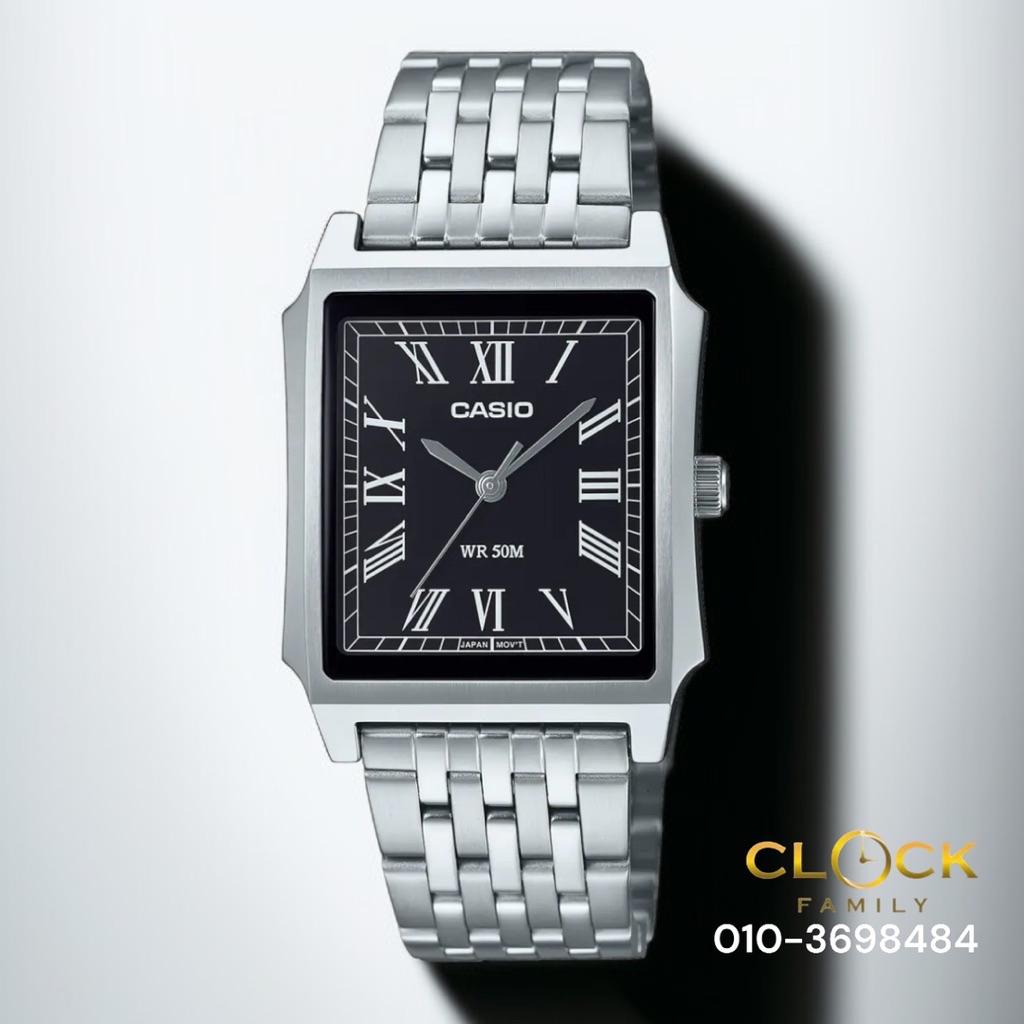 Casio Analog Classic Design Silver Stainless Steel Band Men Watch MTP-B190D-1B | Shopee Malaysia