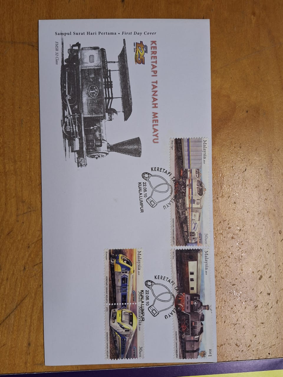 Malaysia 2010 Keretapi Tanah Melayu KTM 4v Train Locomotive Stamp FDC ...