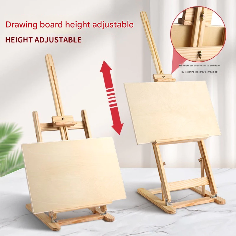 High Quality Beech Wood Tabletop Easel Adjustable Easel Wooden Painting ...