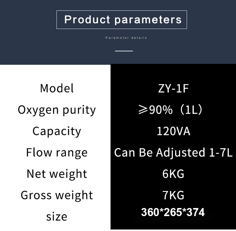 7-Liter High-Flow Intelligent Oxygen Concentrator All-in-One Quiet ...