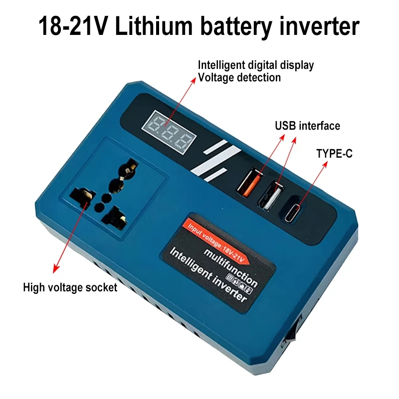 🔥3 Battery🔥Portable Power Inverters for 20V Battery Inverter 20v to ...