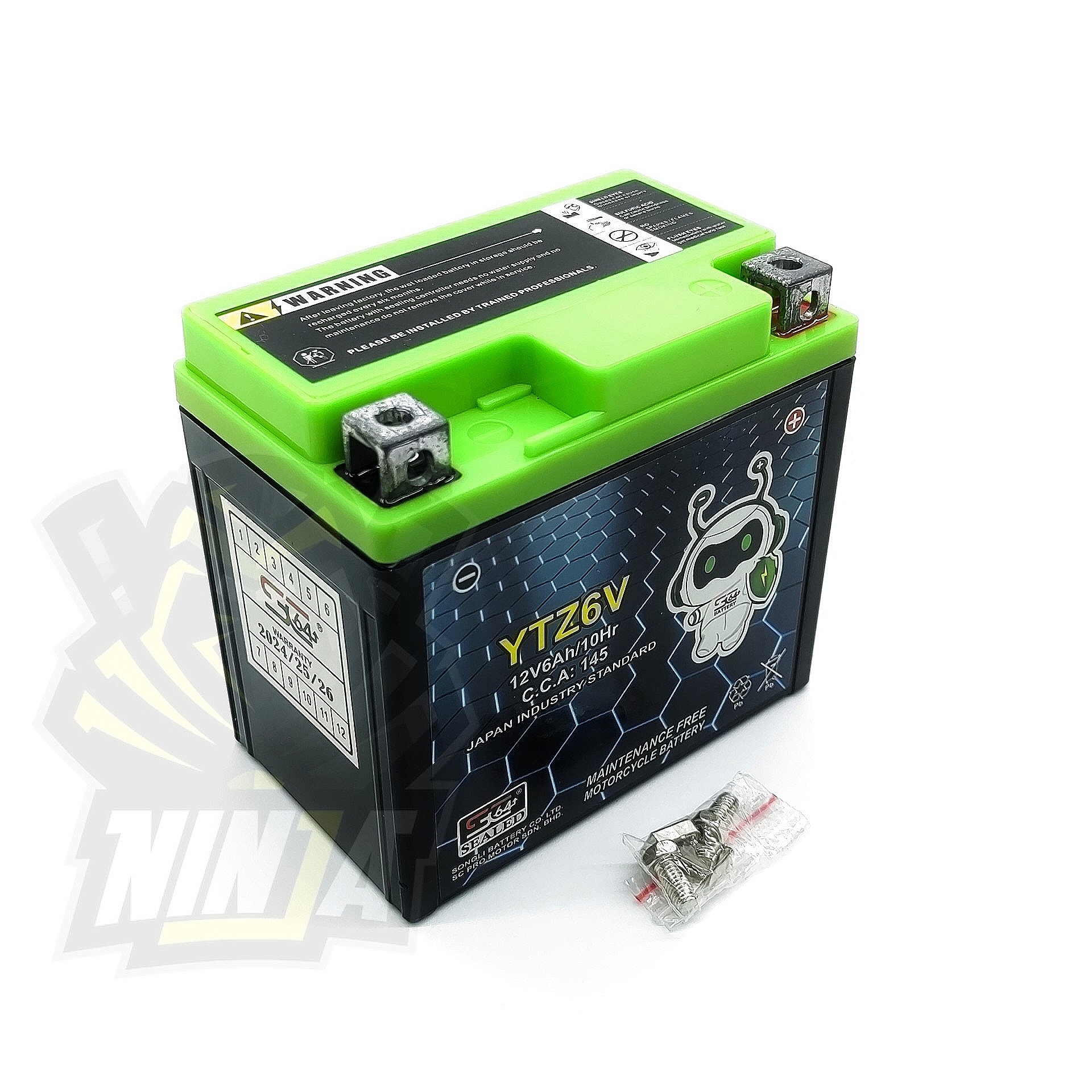 SC64 YTZ6V SEALED BATTERY RSX150/RS150/RS150R/PCX150/VARIO150/CBR150 ...