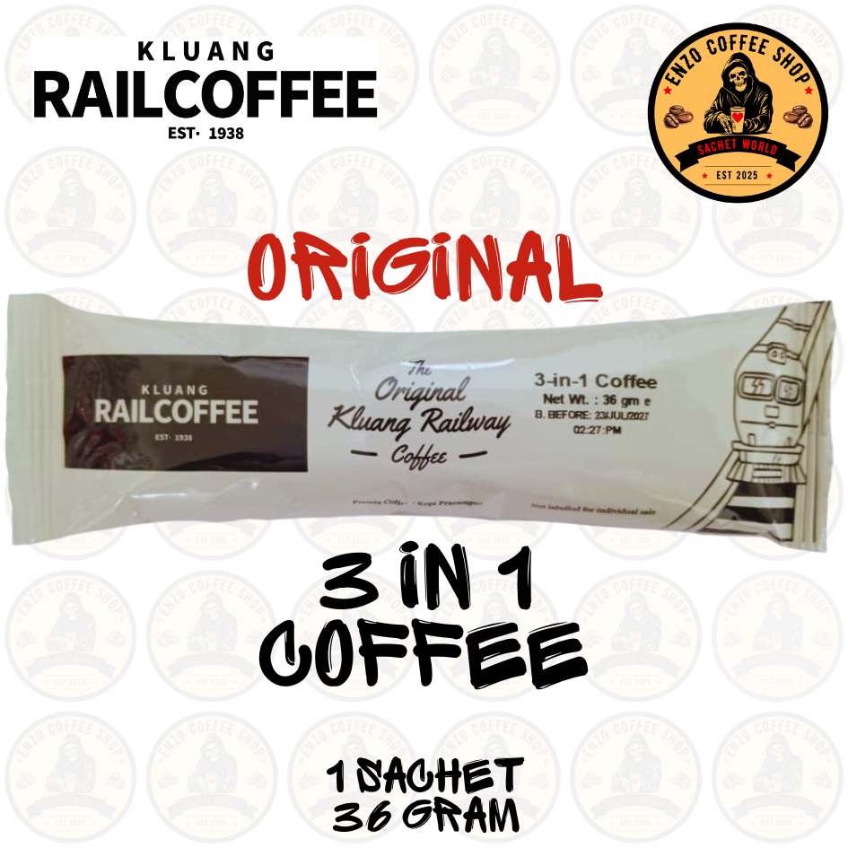 KLUANG RAIL COFFEE / 3 IN 1 ORIGINAL COFFEE / TRIPLE SACHETS & LOOSE ...