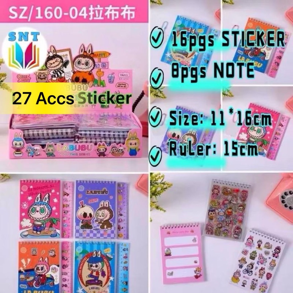 SNT(CY-BF 160) Stiker Buku Nota Sticker Cute Notebook Pad Sticker ...