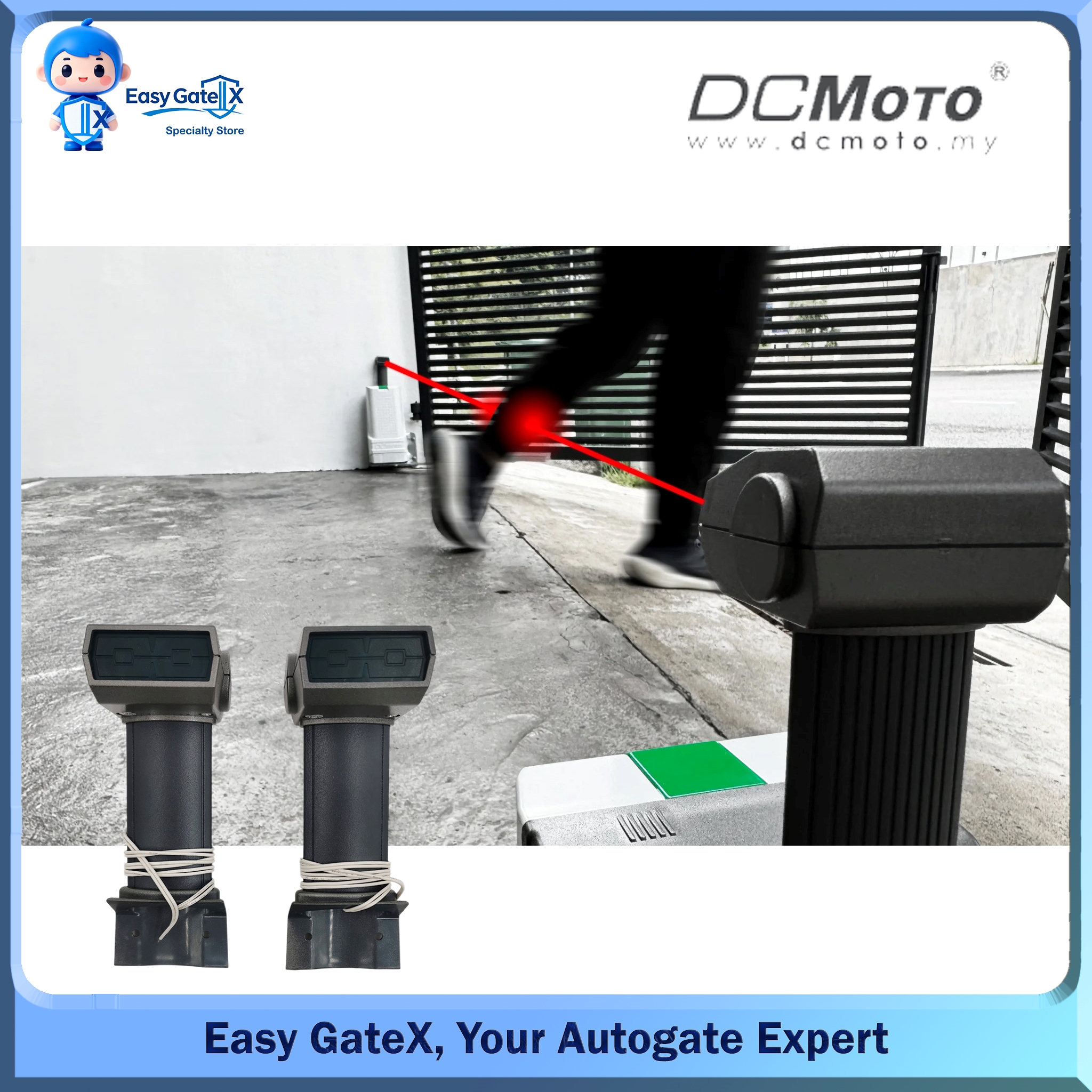 DCMOTO GFM 925 Full Set | 24V DC Heavy Duty Autogate Motor System for ...