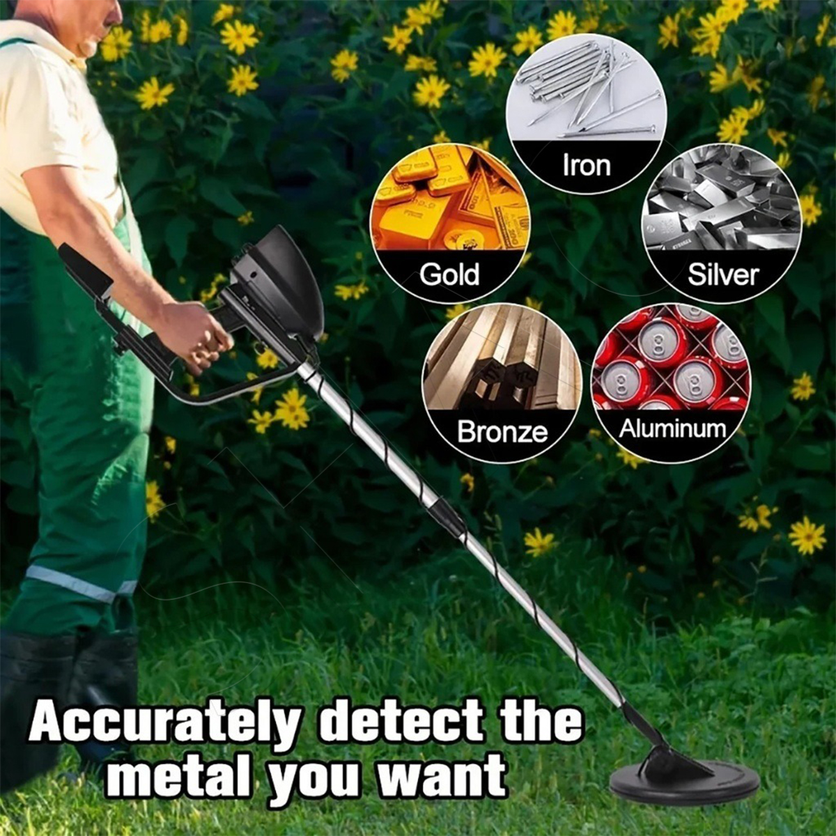 Gold Detector MD4030 WaterProof Metal Detector Professional Gold ...
