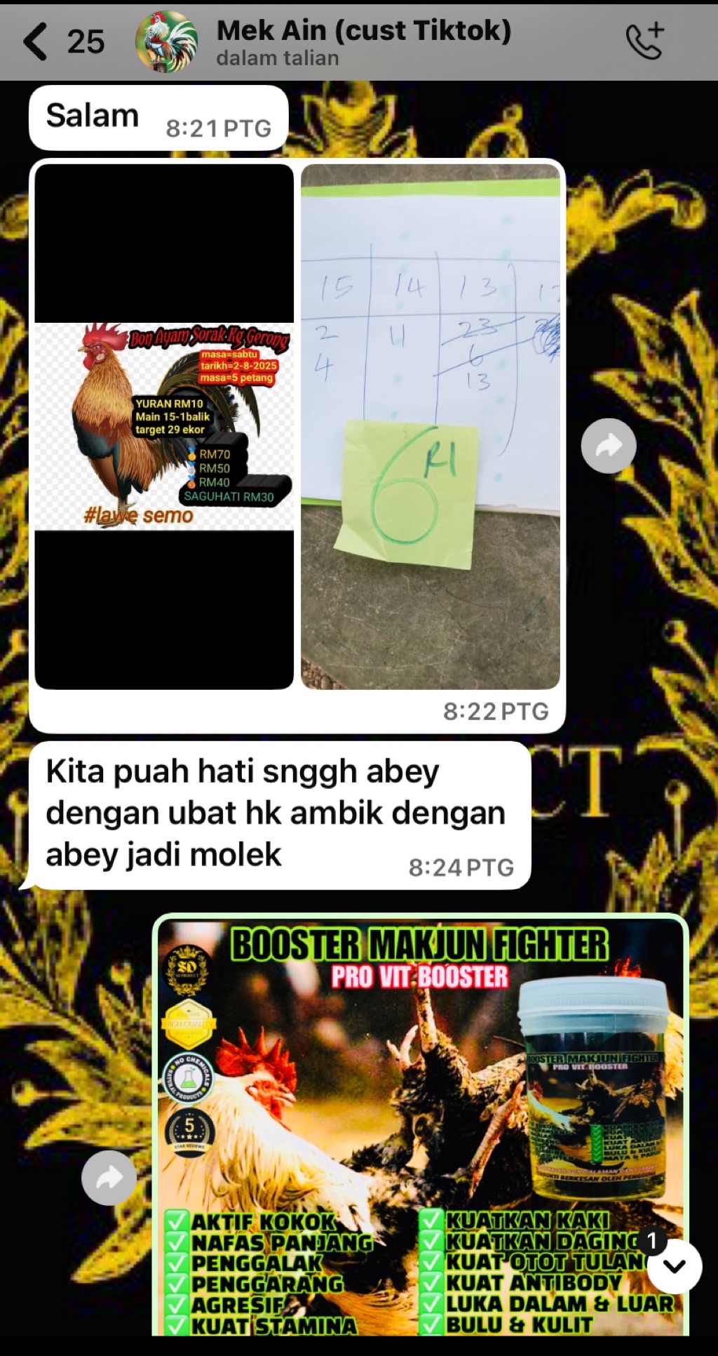 BOOSTER MAJON AYAM FIGHTER DAN VITA AYAM FIGHTER | Shopee Malaysia
