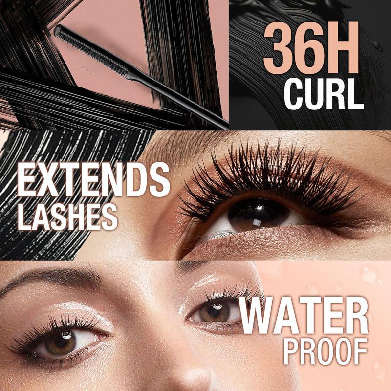 LESSXCOCO Wide-Angle Long-Curling Mascara Curling Waterproof Sweat ...