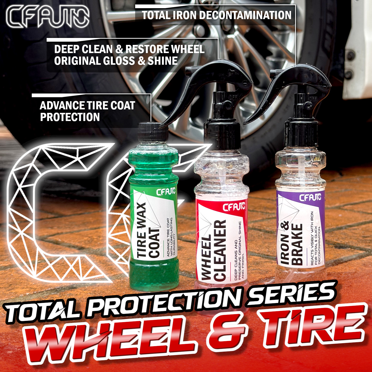 CFAUTO Iron & Brake Dust Remover | Iron Powder Remover | Iron ...