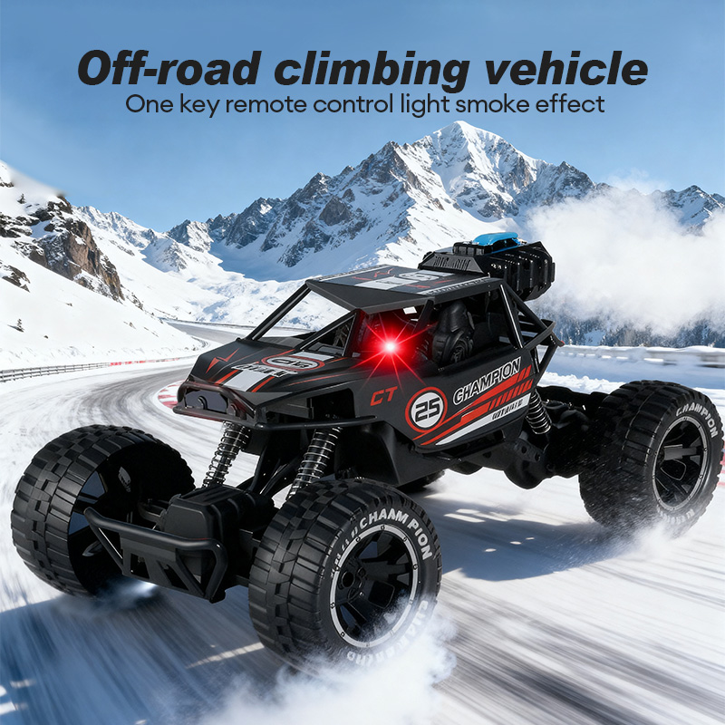 RC Car 1/16 Alloy 4WD Monster Truck Crawler 45°Spray Climbing Vehicle ...