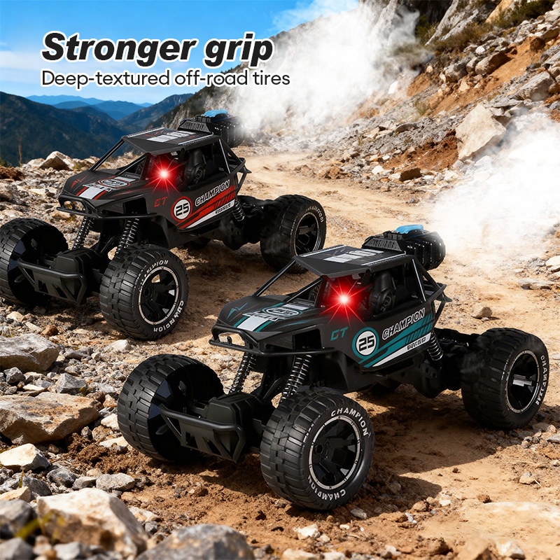 RC Car 1/16 Alloy 4WD Monster Truck Crawler 45°Spray Climbing Vehicle ...