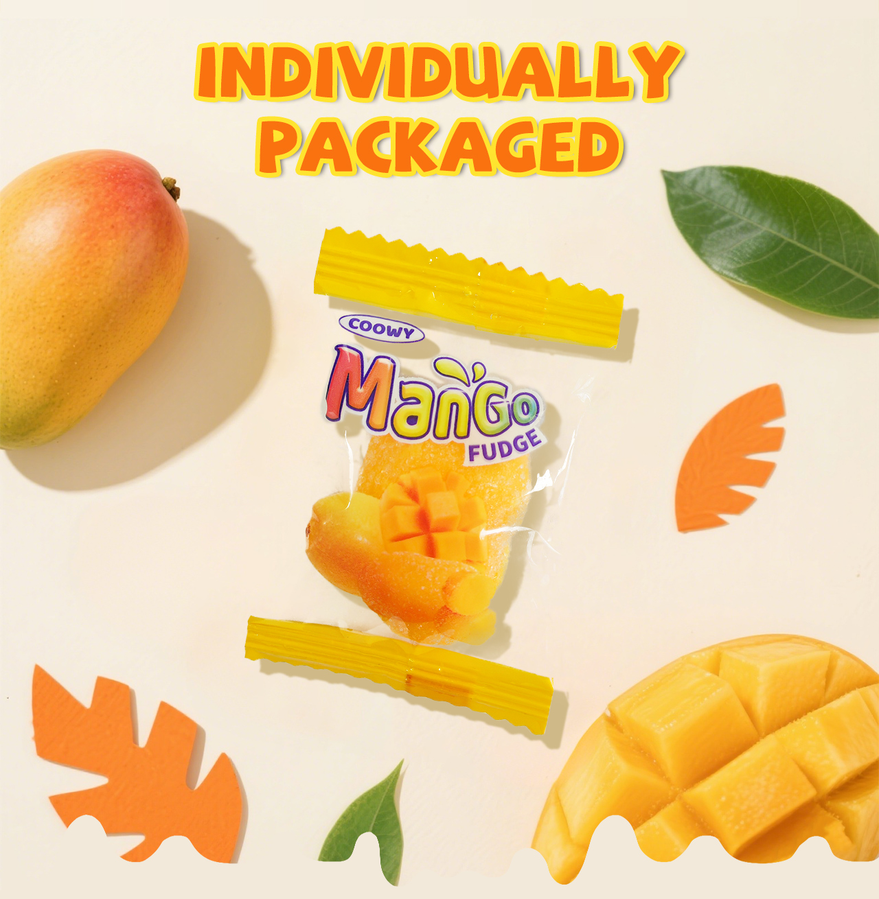 COOWY[COD]Gula-gula 500g Mango gummy Mangga fudge candy halal ...