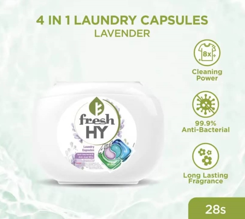 Original Walch Fresh HY Laundry Capsules Anti-Bacterial 28pcs - Cherry ...