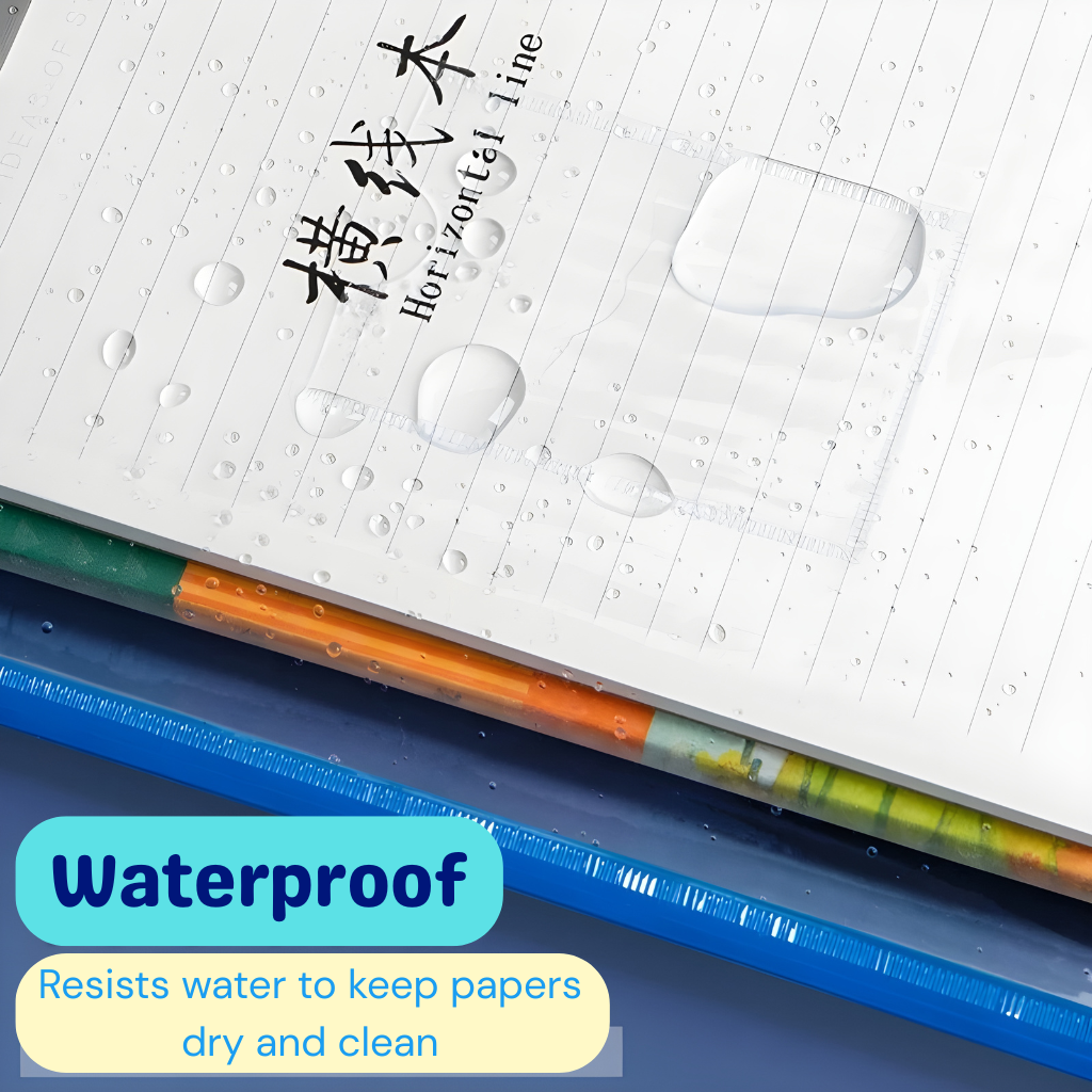 FILE A4 SIZE Fail kertas dokumen ujian zipper transparent paper storage ...