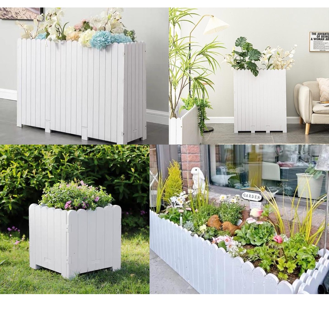 Waterproof Pasu Bunga Plastik Planter Box Planter Flower Pot Rak Bunga ...