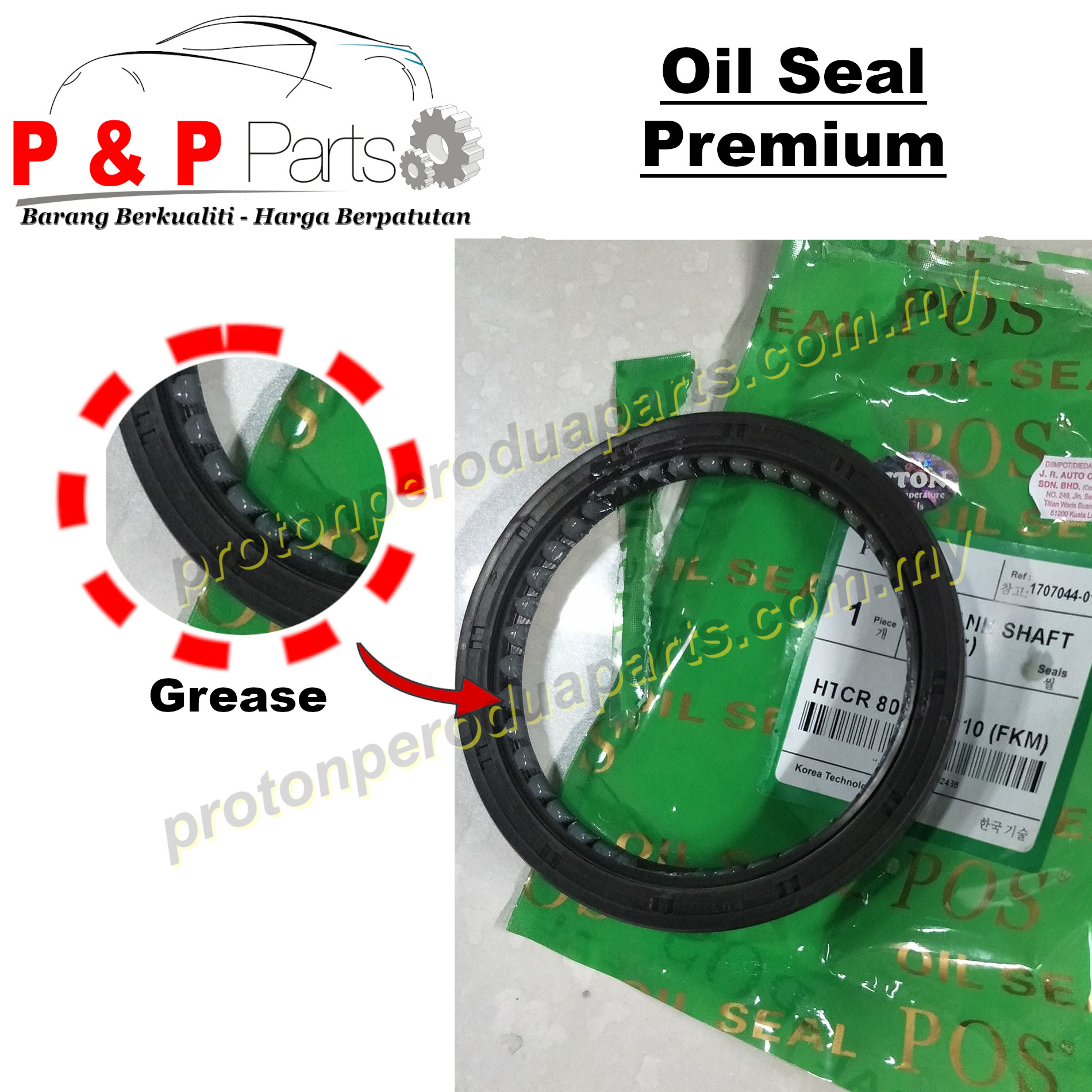 Oilseal Premium Proton Gen 2 Basic DOHC / CPS - Drive Shaft Cam Crank ...
