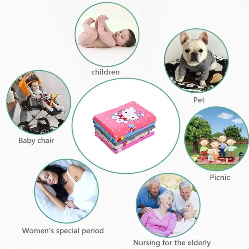 Washable Mat Diaper Mat Reusable Baby Adult Urine Pad Matress Pelapik ...