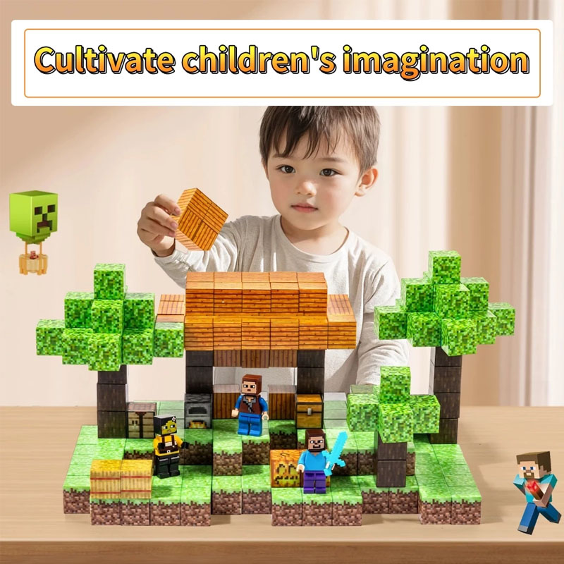 200/500/1000PCS DIY Magnetic Block Set Building Block Minecraft ...