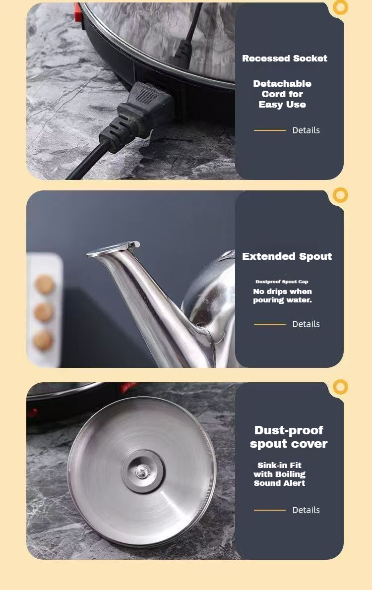 15L electric kettle large capacity stainless steel boiling whistle ...
