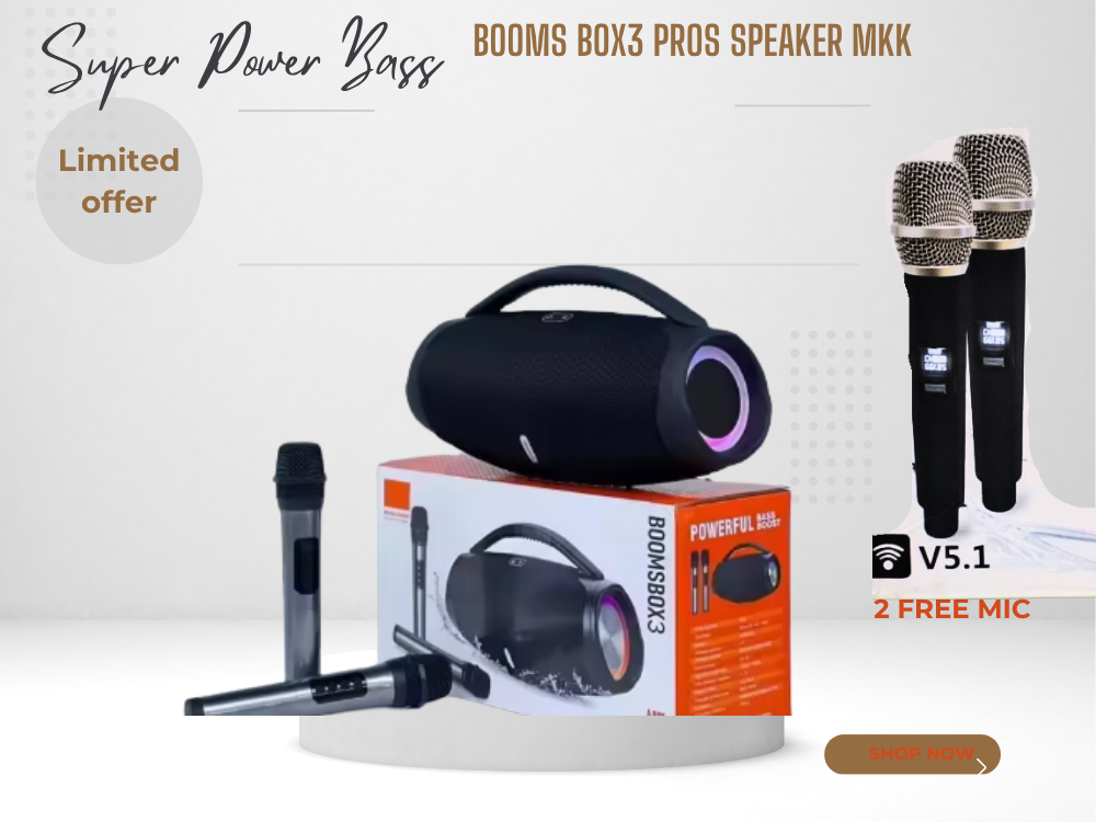 Highy Power Bass Rechargeable & Wireless Bluetooth Speaker Boom Box ...