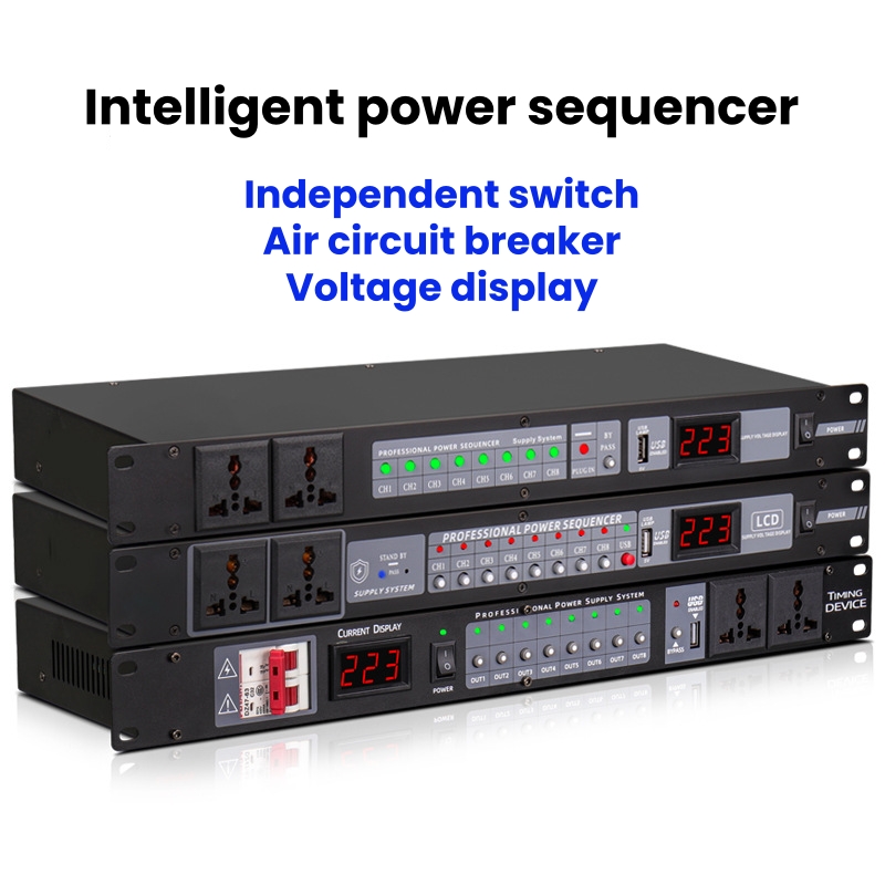 Professional Power Sequencer 8 + 2 Channel power supply intelligent ...
