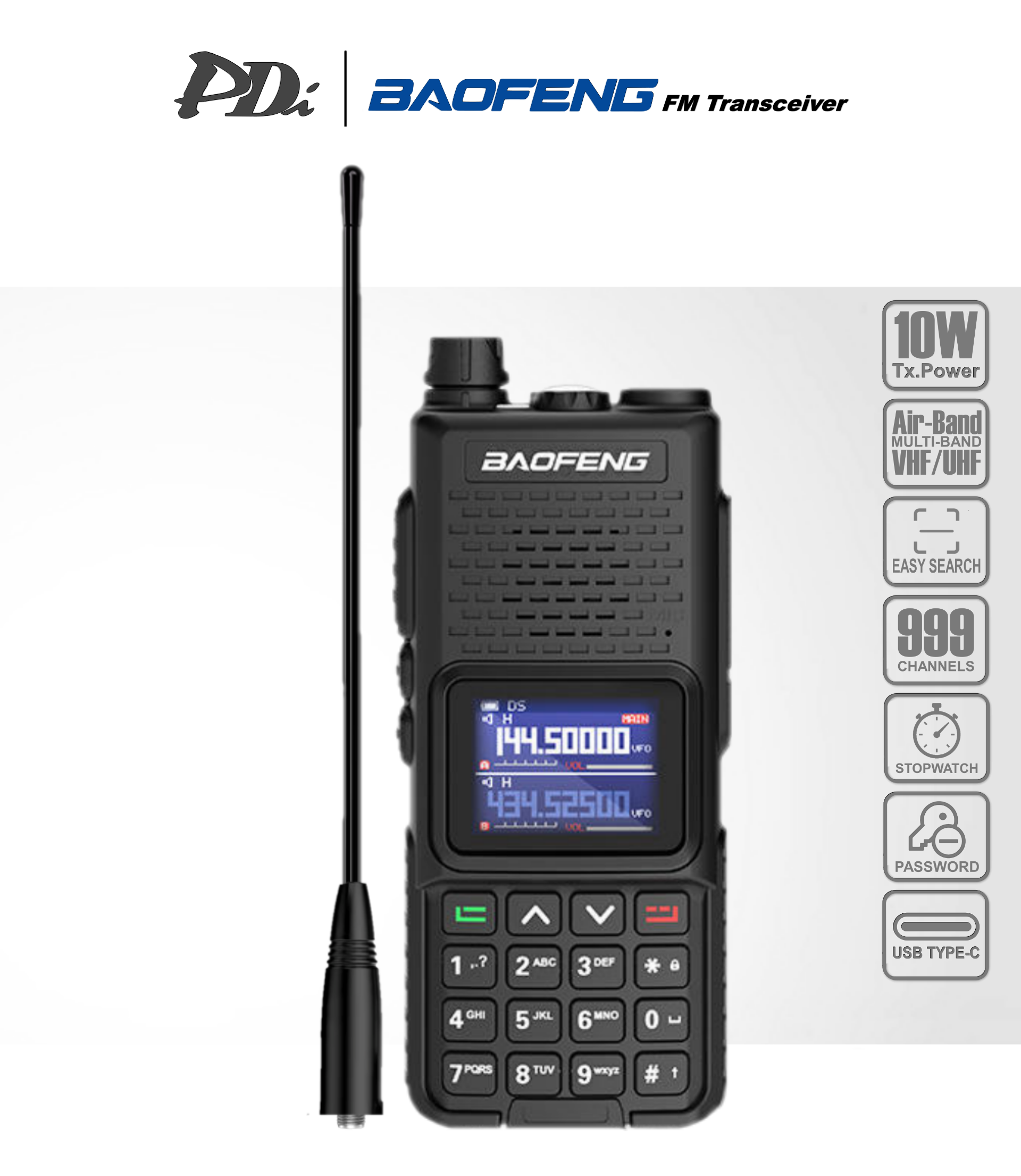BAOFENG Multi-Band Two-way Radio (10W) UV-32L | Shopee Malaysia