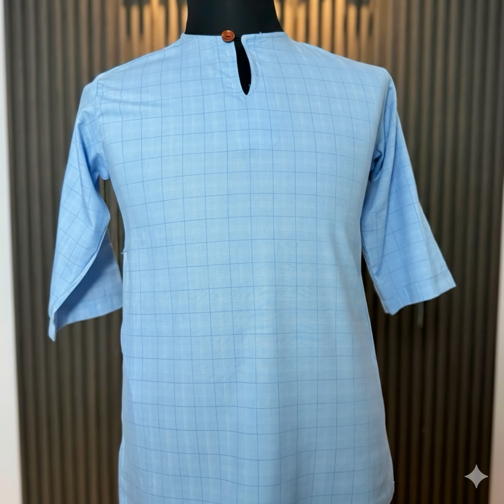Kurta Patih Petak Relaxed Fit Cutting – KURTA KOTAK-KUOTAK dengan ...