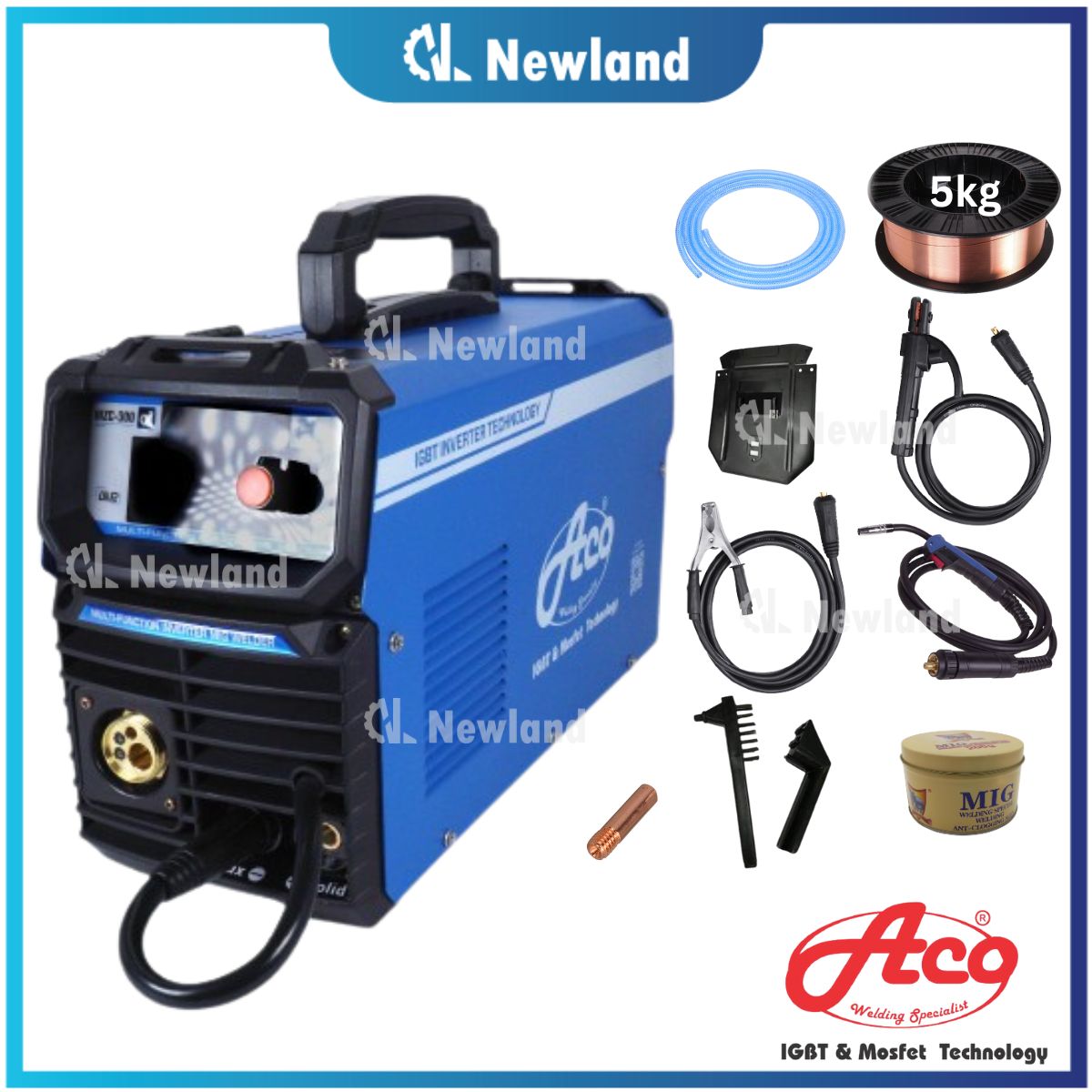 Aco Welding Machine / MIG Welding Set (MZC-300) 6 in 1 Gas / Gasless ...
