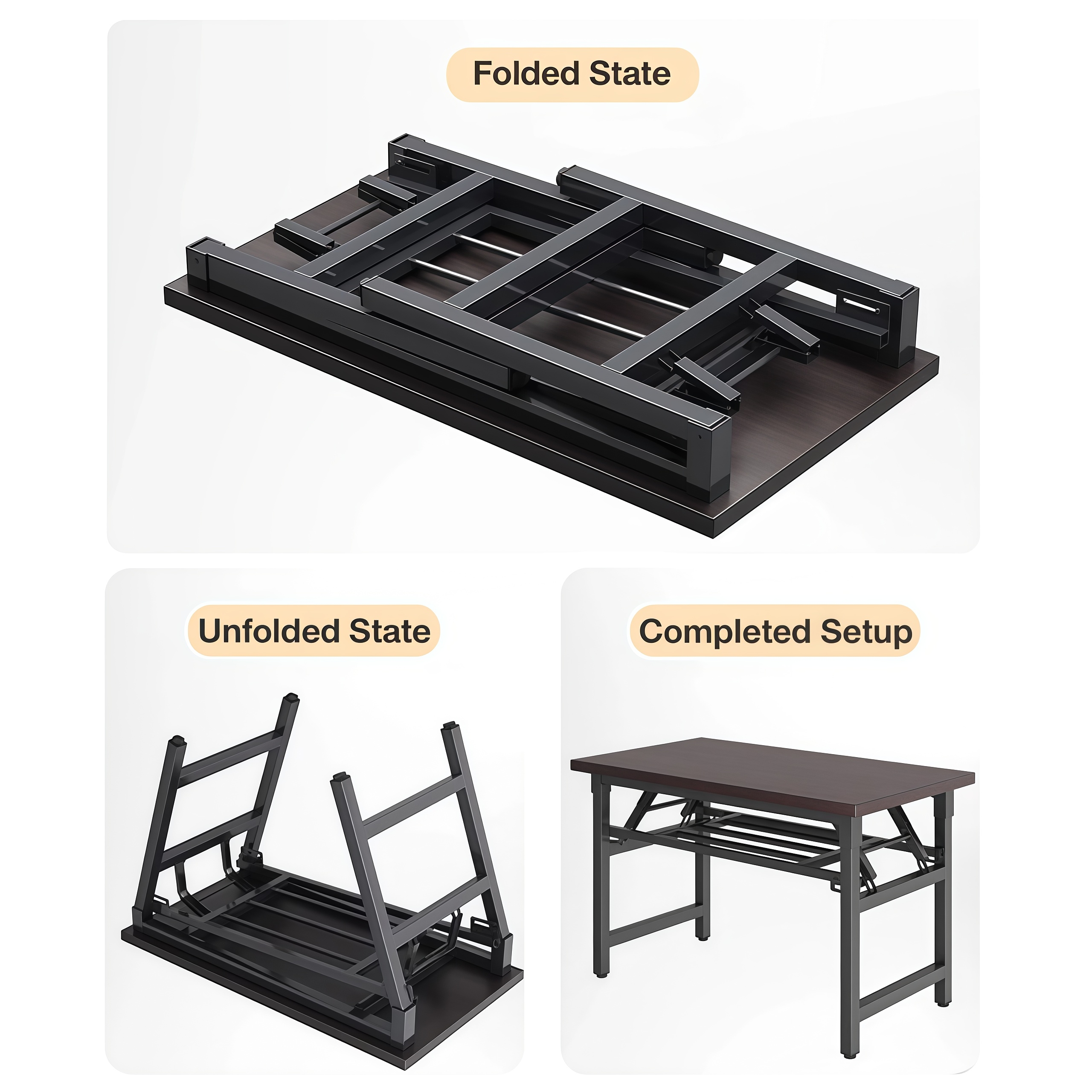 Banquet Table Folding table【No Need Installation】Meja Murah Conference ...