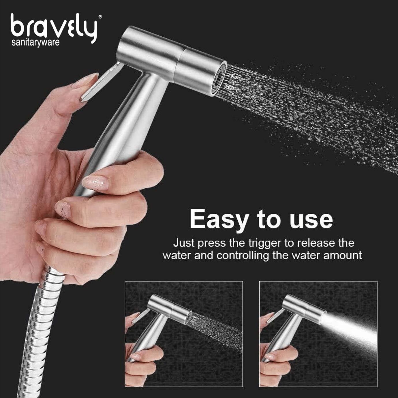 BRAVELY (AIR PIPE TANDAS) 6-Styles SUS-304 Stainless Steel & ABS Chrome ...