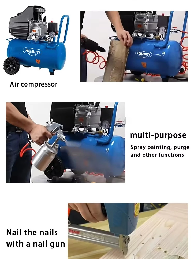REAIM Direct Connected Air Compressor Angin Heavy Duty 30/60L High ...