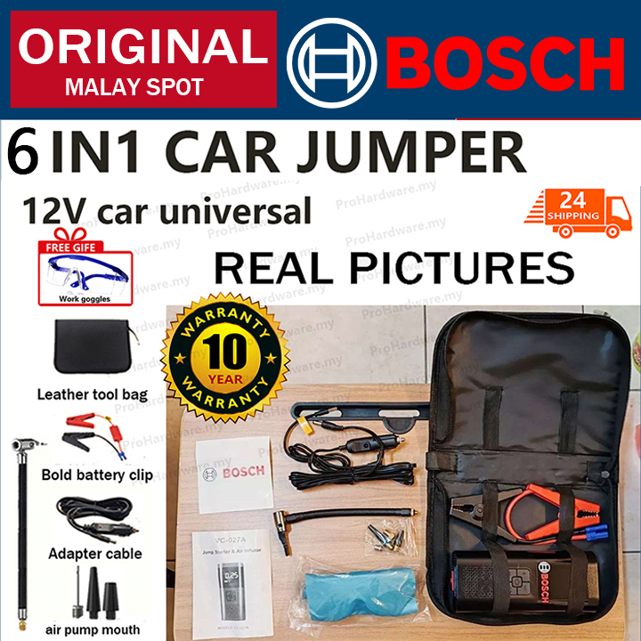 【10-year warranty】35000mah bosch 12V 6 In 1 car jumper power bank and ...