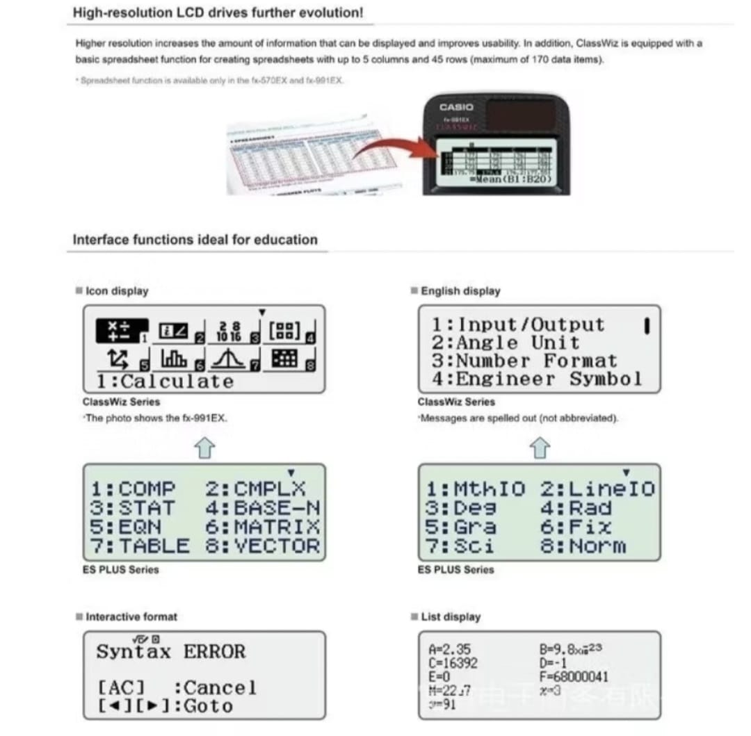 Casio Classwiz FX 991EX Original Scientific Calculator - Shopee Edition ...