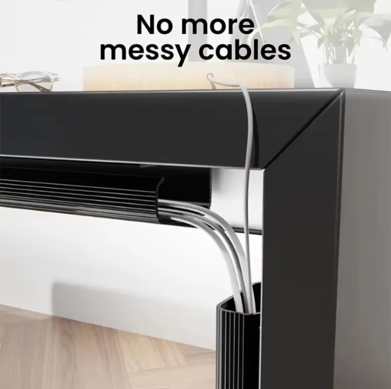 Under Desk Cord Cover / Cable Raceway / Cable Duct PVC Cable / Hider ...